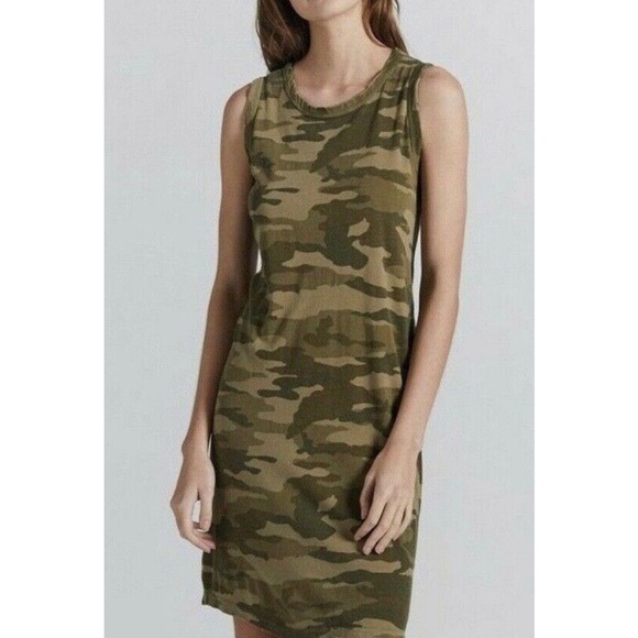 Current/Elliott | Dresses | Current Elliot The Muscle Dress In Army ...